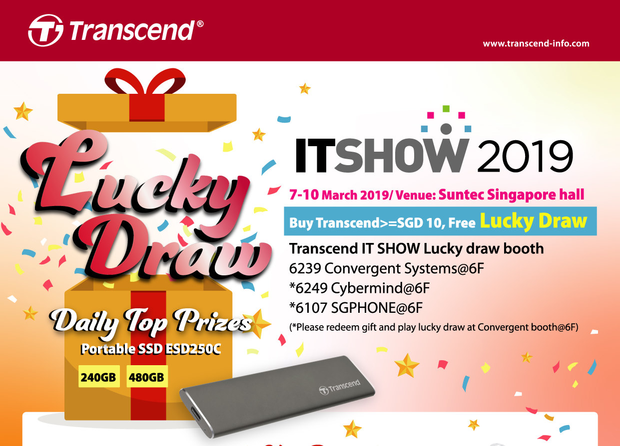 Transcend is to Bring Exclusive Deals at IT Show 2019 – Tech Smashing News